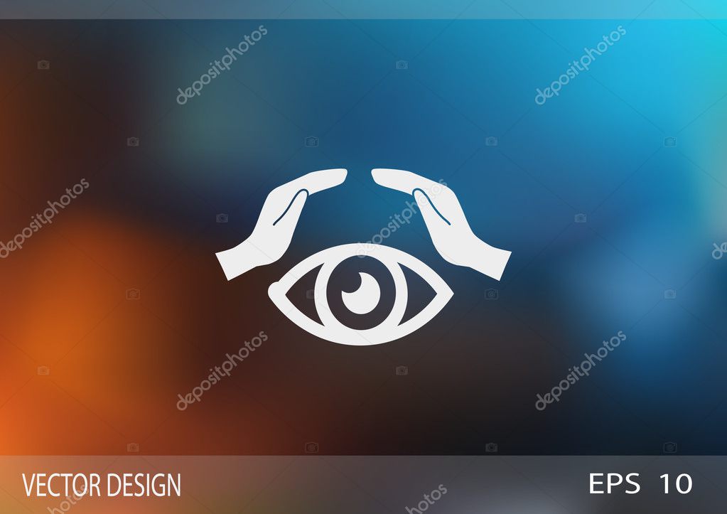 Human eye and hands web icon Stock Vector by ©LovArt 75022109