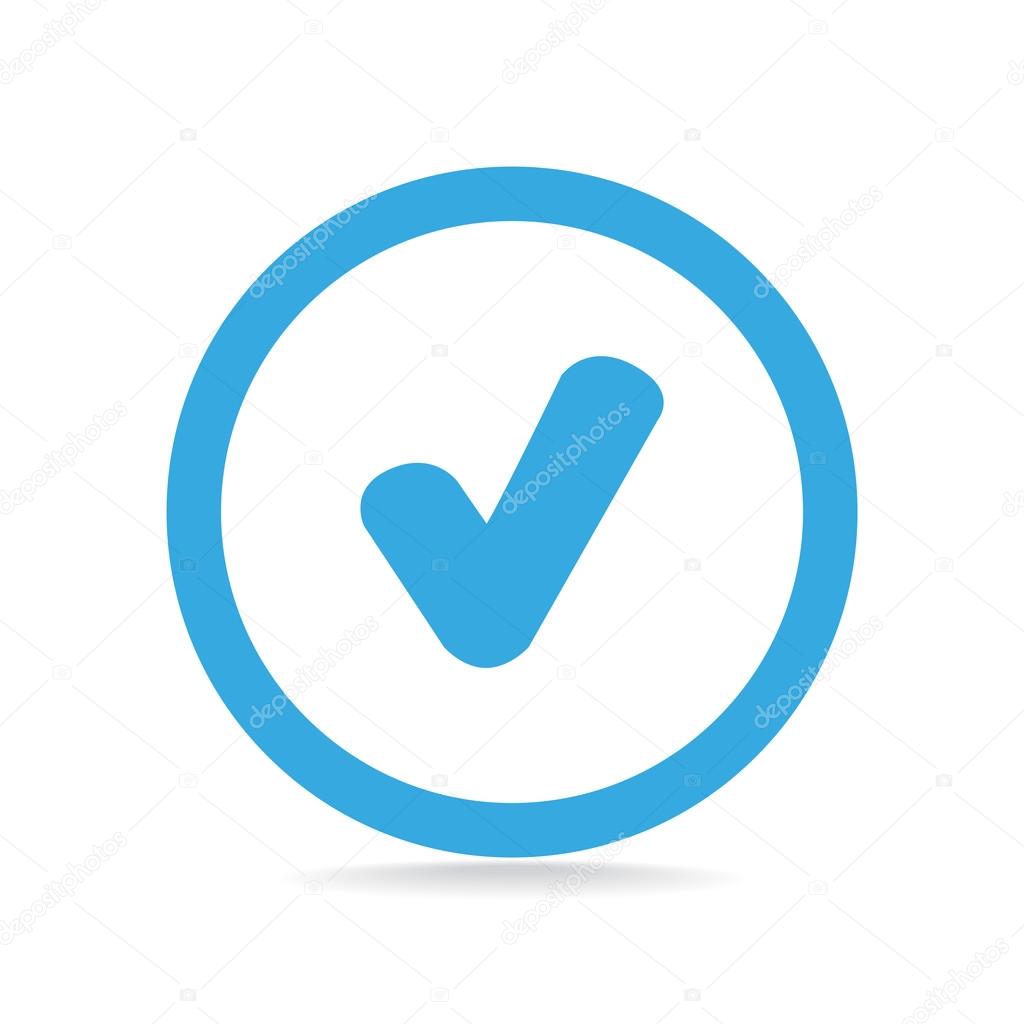 Tanda centang dengan ikon centang Vektor Stok oleh ©LovArt 75023841