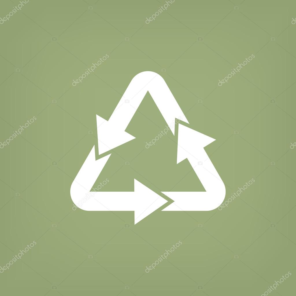 Image vectorielle Symbole de recyclage des déchets avec des flèches par ...
