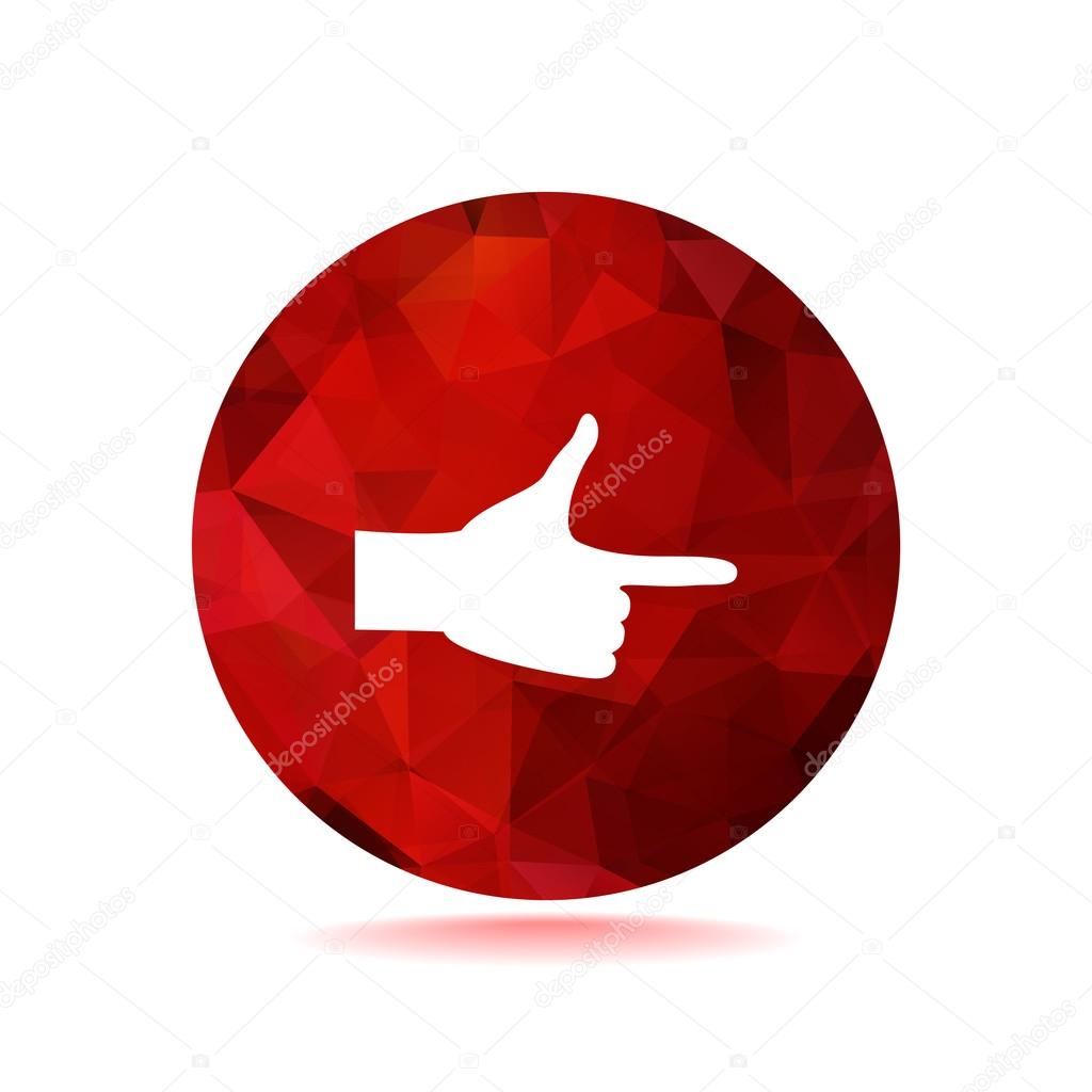 Forefinger, web icon Stock Vector by ©LovArt 75610513