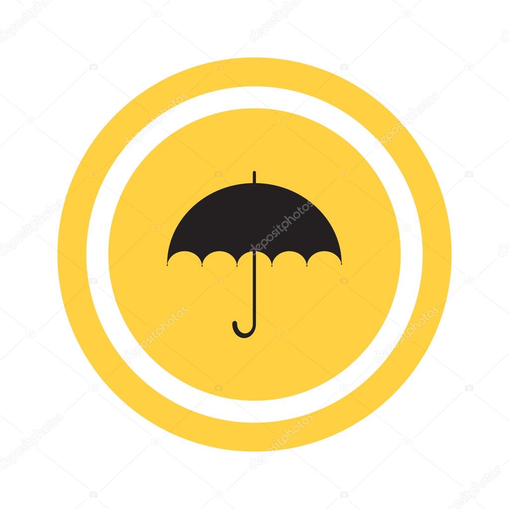 Simple outline umbrella icon, vector illustration Stock Vector Image by ...