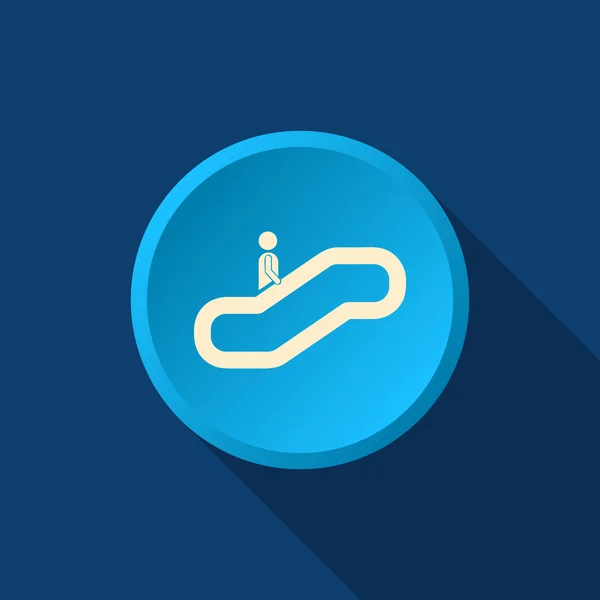 Man on escalator information sign, vector illustration Stock Vector by ©LovArt 75007185