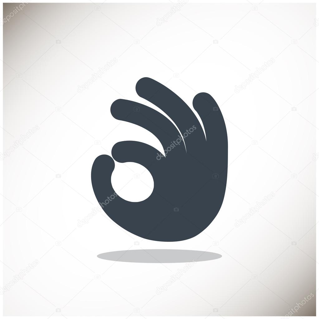 Ok gesture web icon Stock Vector by ©LovArt 76960423