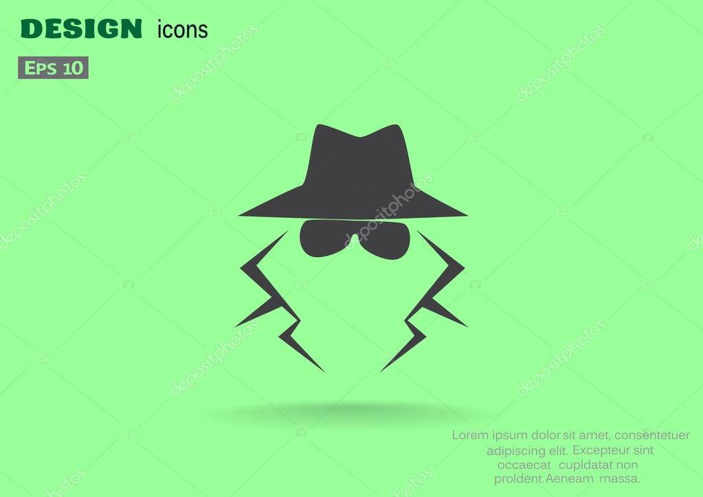Anonymous spy agent silhouette Stock Vector by ©LovArt 77544143