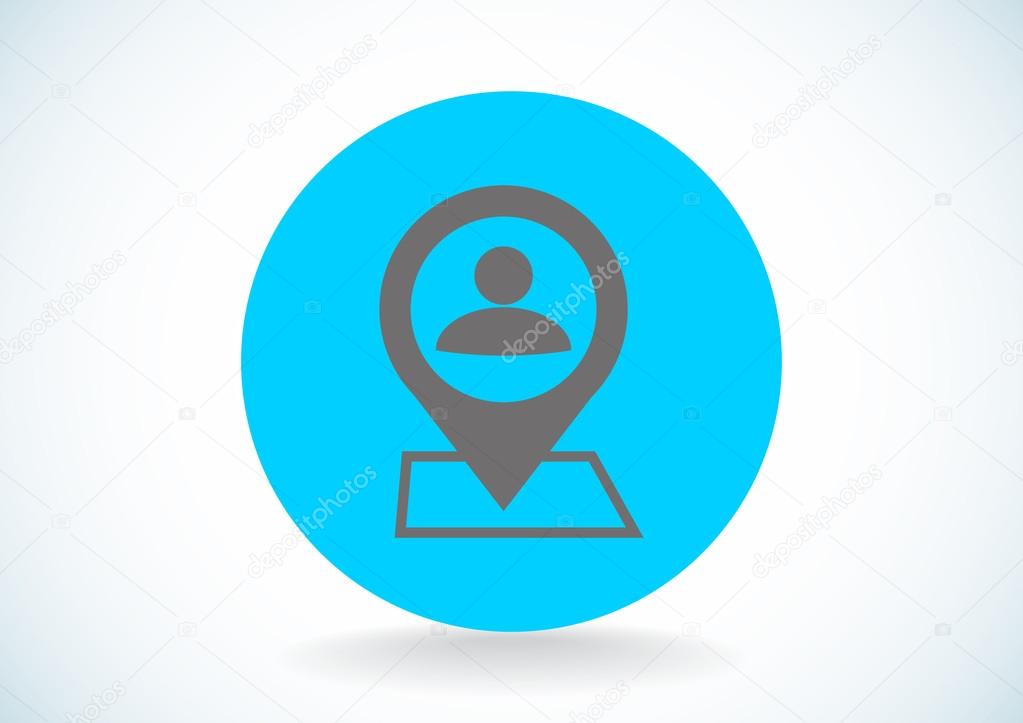 Human location pointer simple icon Stock Vector Image by ©LovArt #77550805