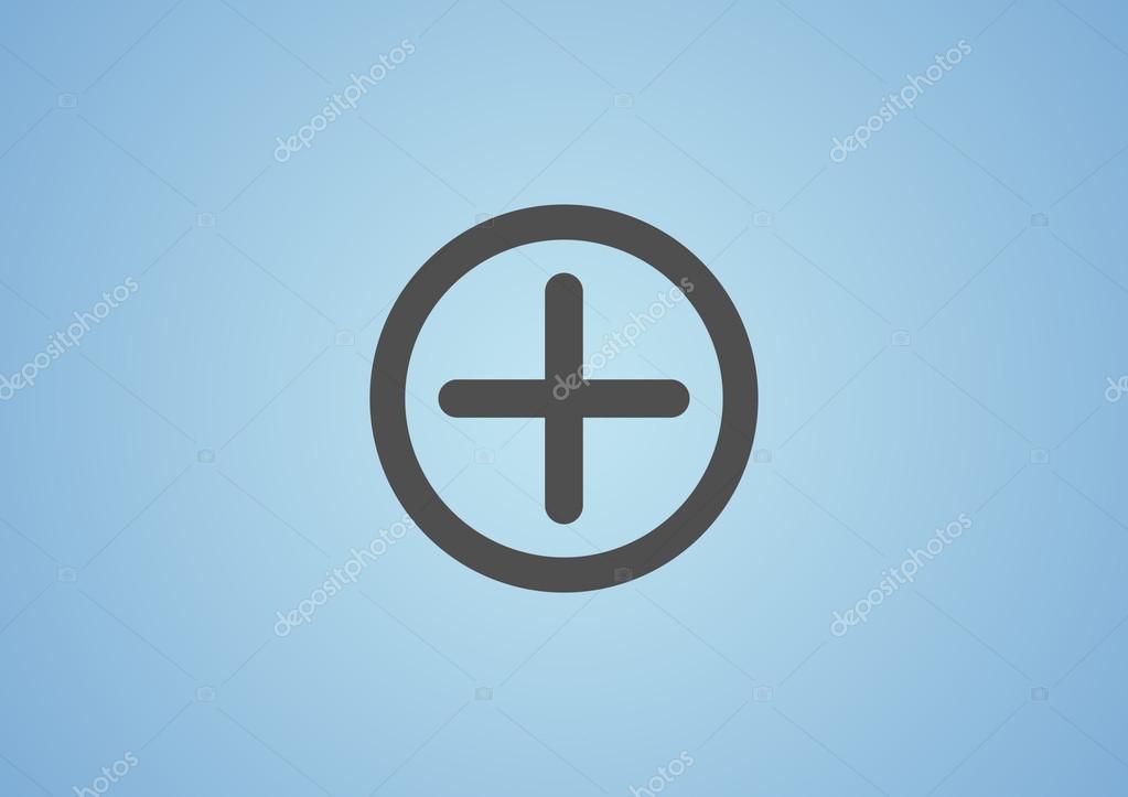 Symbole simple plus icône web image vectorielle par LovArt ...