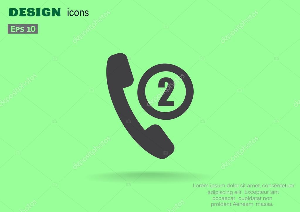 Phone call web icon Stock Vector by ©LovArt 77558749