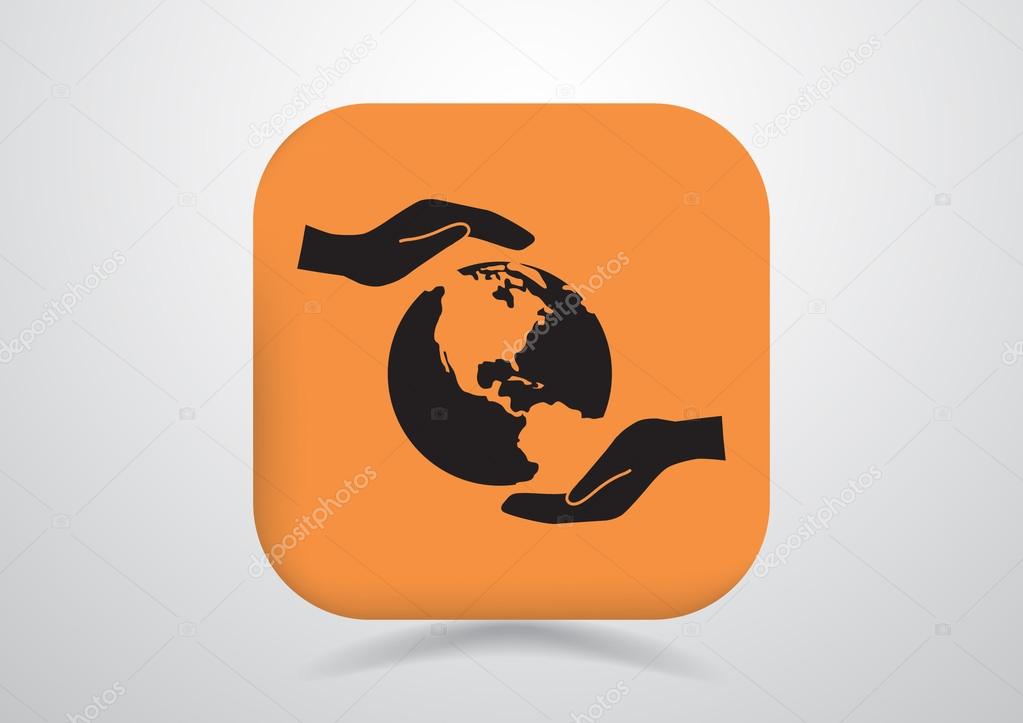 World in hands web icon Stock Vector Image by ©LovArt #78061364