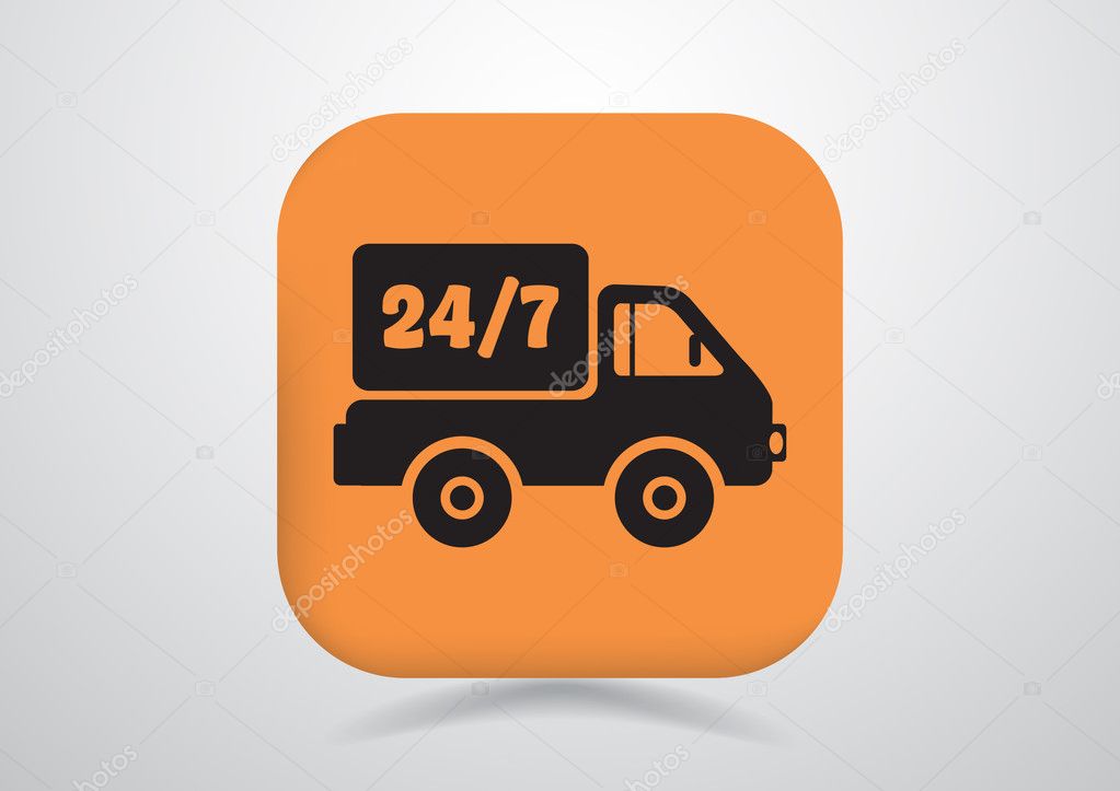 Truck with non-stop symbol Stock Vector by ©LovArt 78108528