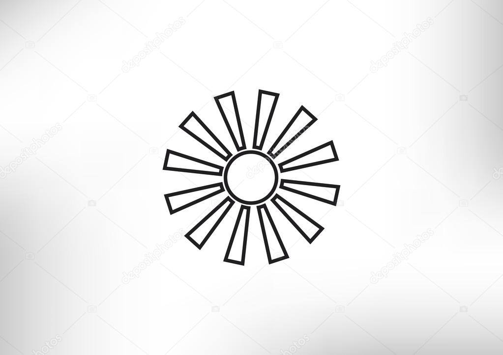 Sun with rays simple icon Stock Vector Image by ©LovArt #78110778