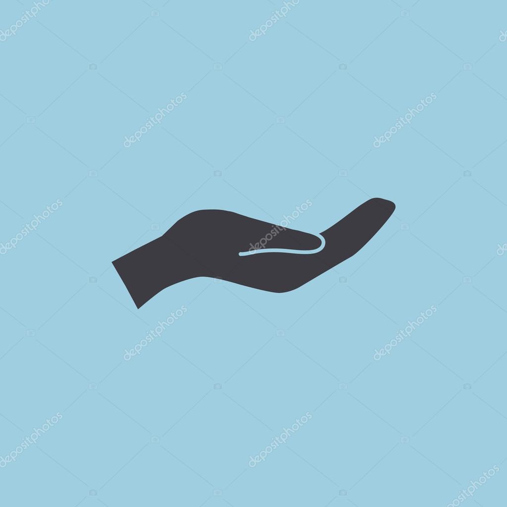 Asking hand web icon — Stock Vector © LovArt #78127614