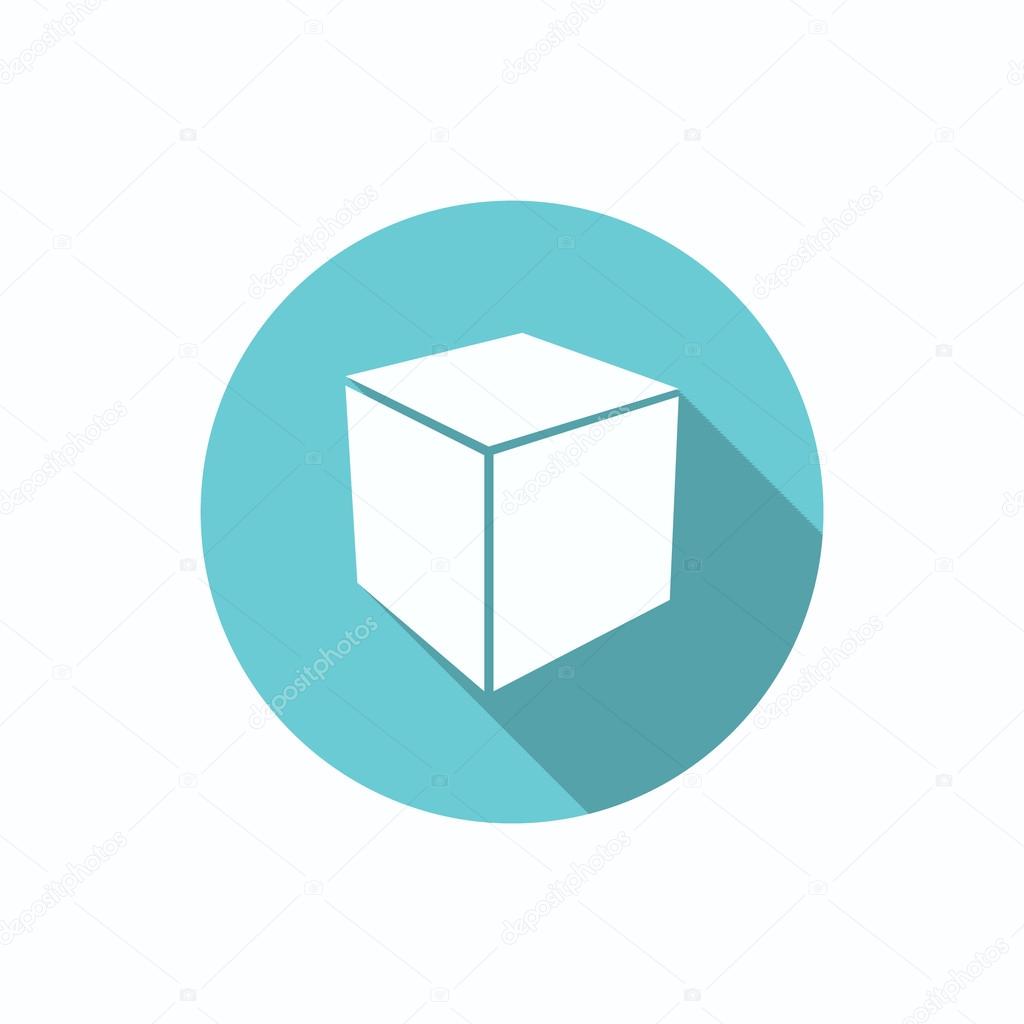 Simple cube web icon Stock Vector by ©LovArt 78130554