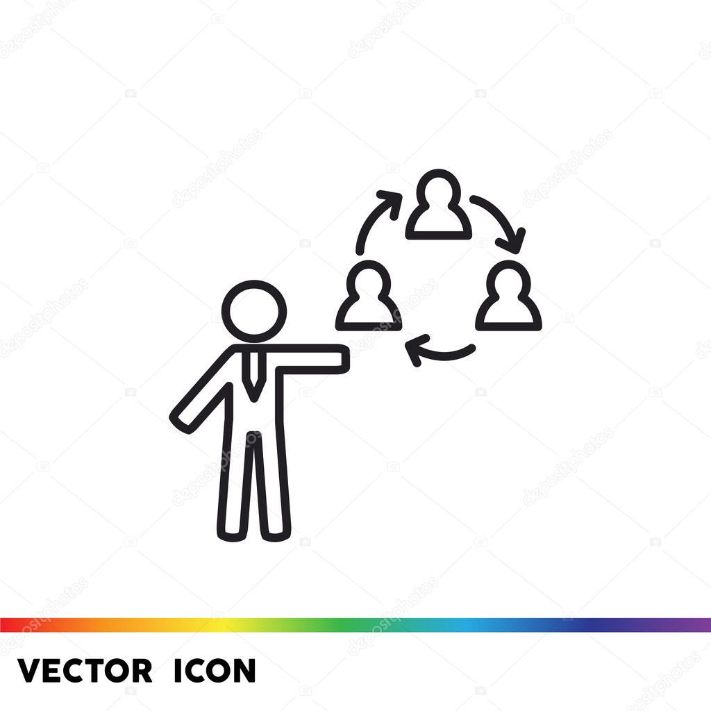 Human with communication symbol Stock Vector by ©LovArt 79900882