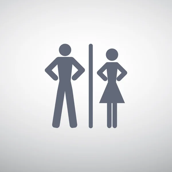 Wc-Symbol mit Geschlechtsmerkmalen Stock-Vektorbild von ©LovArt 79907856