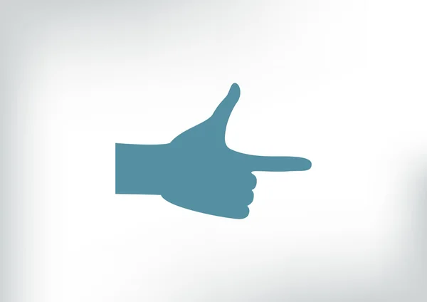 Hand pointing with straight finger Stock Vector by ©LovArt 142032690