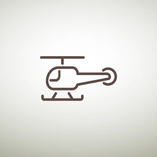 Simple helicopter web icon — Stock Vector © LovArt #109395858