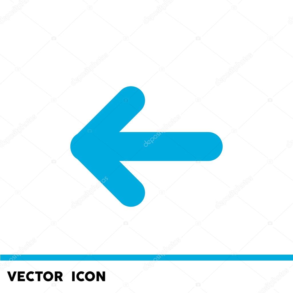 Arrow pointing left icon Stock Vector by ©LovArt 82564960