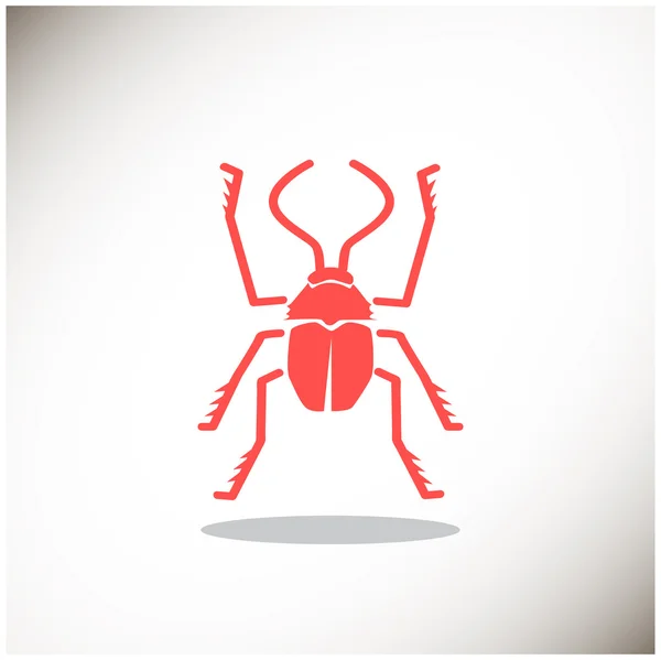Bug symbol with outline beetle Stock Vector Image by ©LovArt #77556471