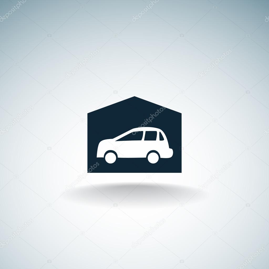 Garage with car simple icon Stock Vector by ©LovArt 82572944