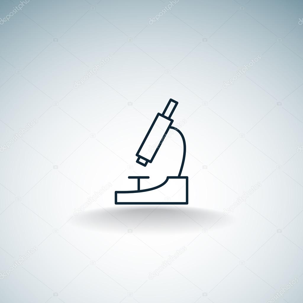 Microscope simple web icon Stock Vector by ©LovArt 82575680