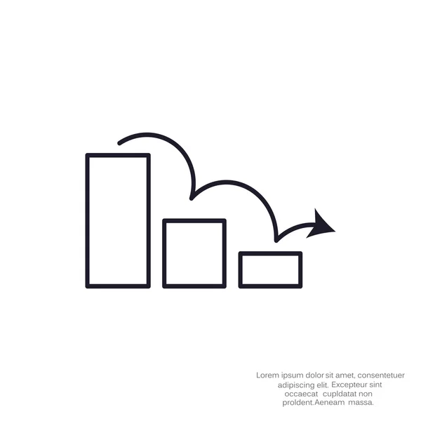 Graph with business symbols icon Stock Vector by ©LovArt 99475314