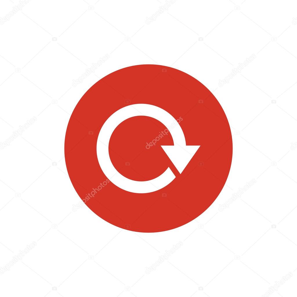 Icono de flecha redonda Vector de stock por ©LovArt 86154920