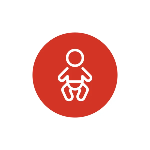 Little Baby Symbol Vector Illustration Stock Vector by ©LovArt 186197308