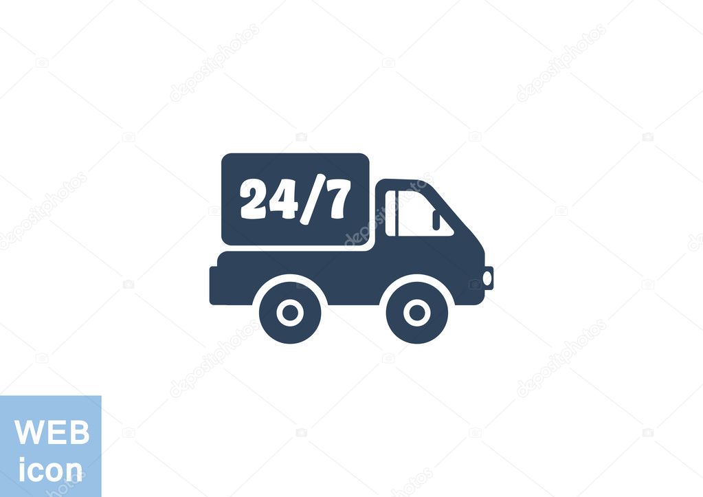 Truck with non-stop symbol Stock Vector Image by ©LovArt #86166922