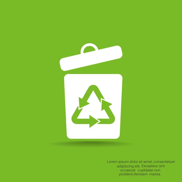 Affald genbrug symbol med pile Stockvektor af ©LovArt 118634928