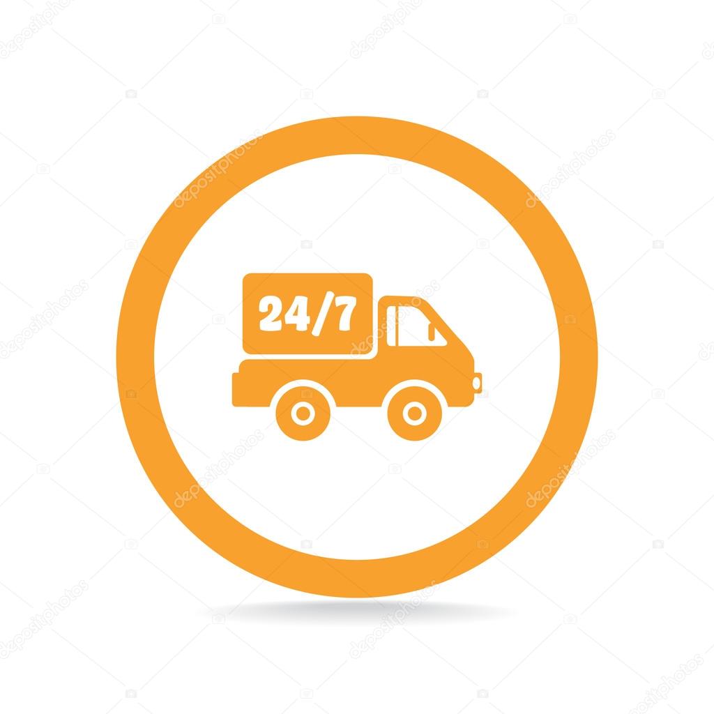 Truck with non-stop symbol Stock Vector by ©LovArt 88880098