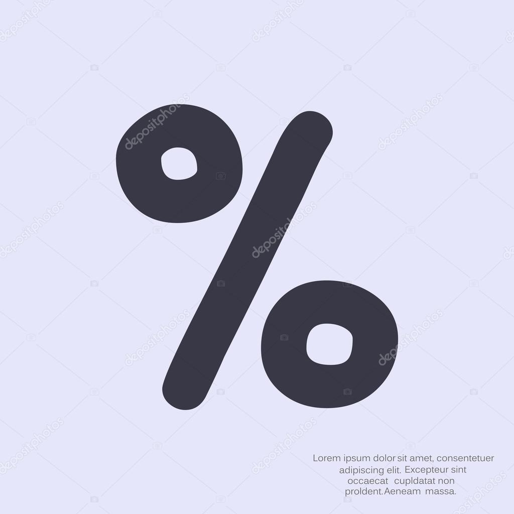 Simple percent symbol icon Stock Vector by ©LovArt 88892636