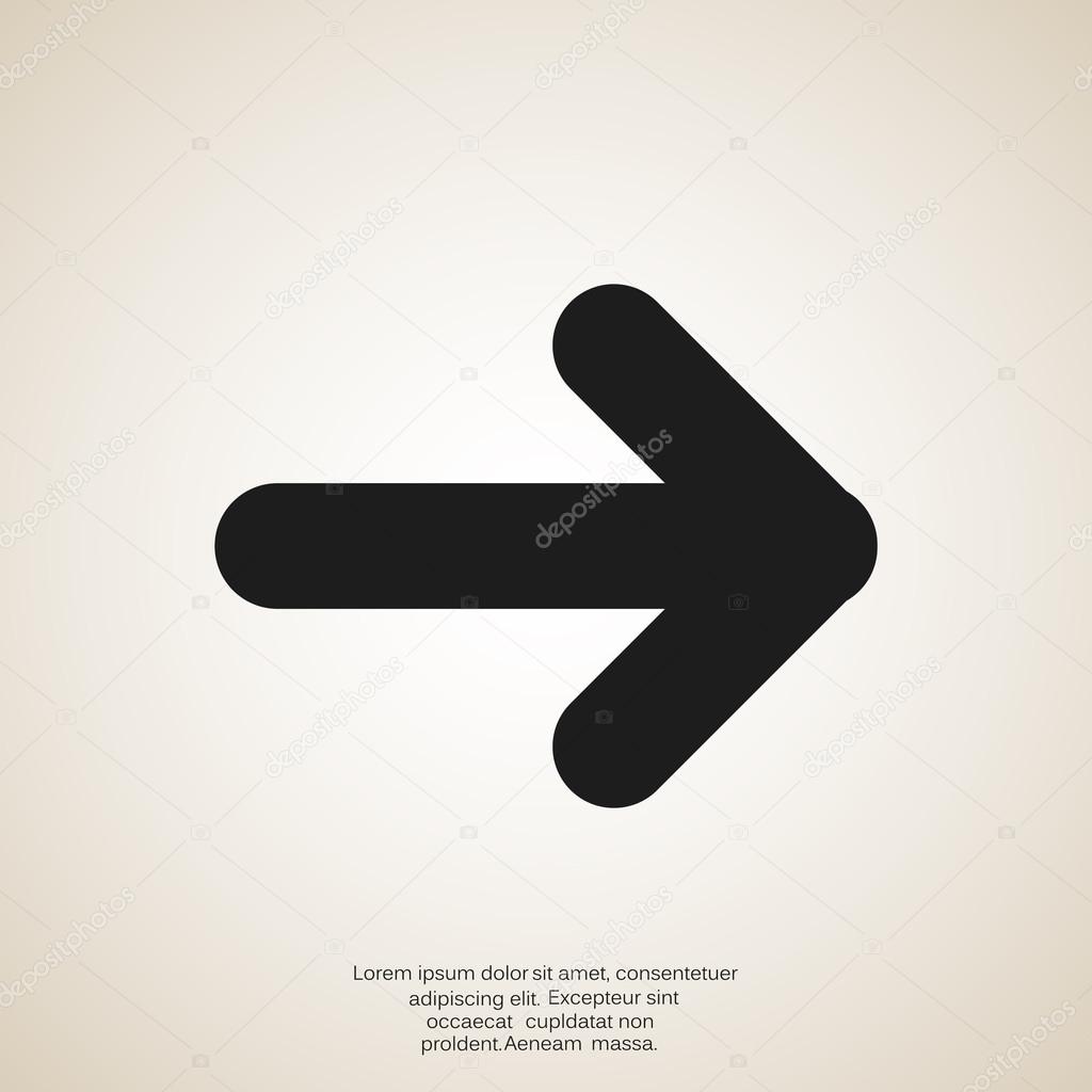 Arrow pointing right icon Stock Vector Image by ©LovArt #91973586