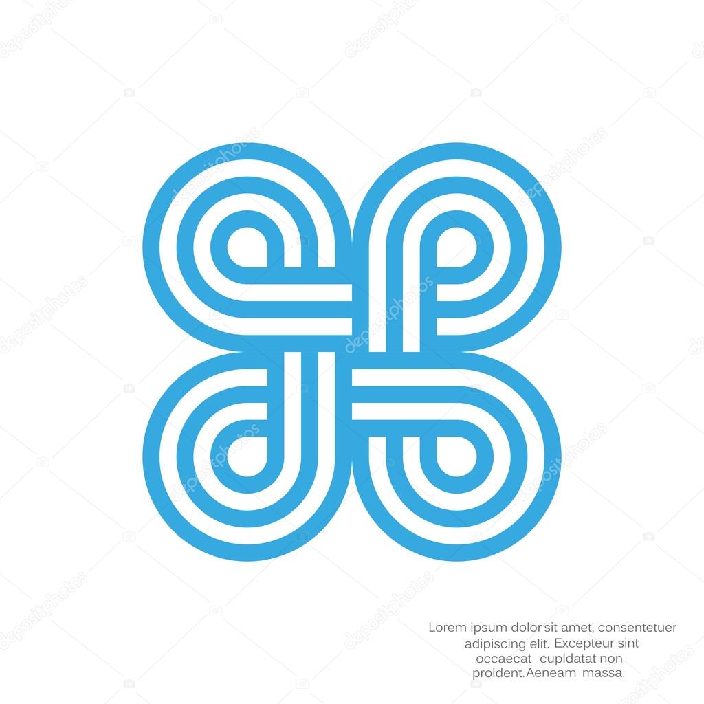 Curve Symmetric Figures Pattern Stock Vector By ©lovart 91975422