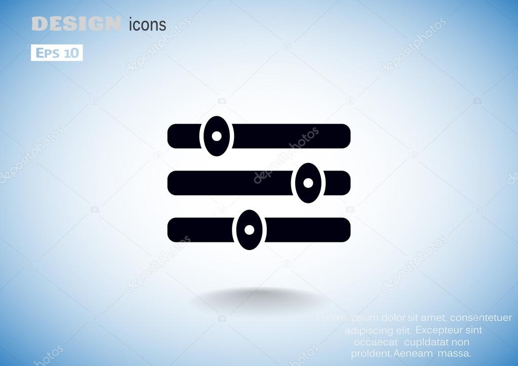 Adjustment sign with levels Stock Vector by ©LovArt 97998602