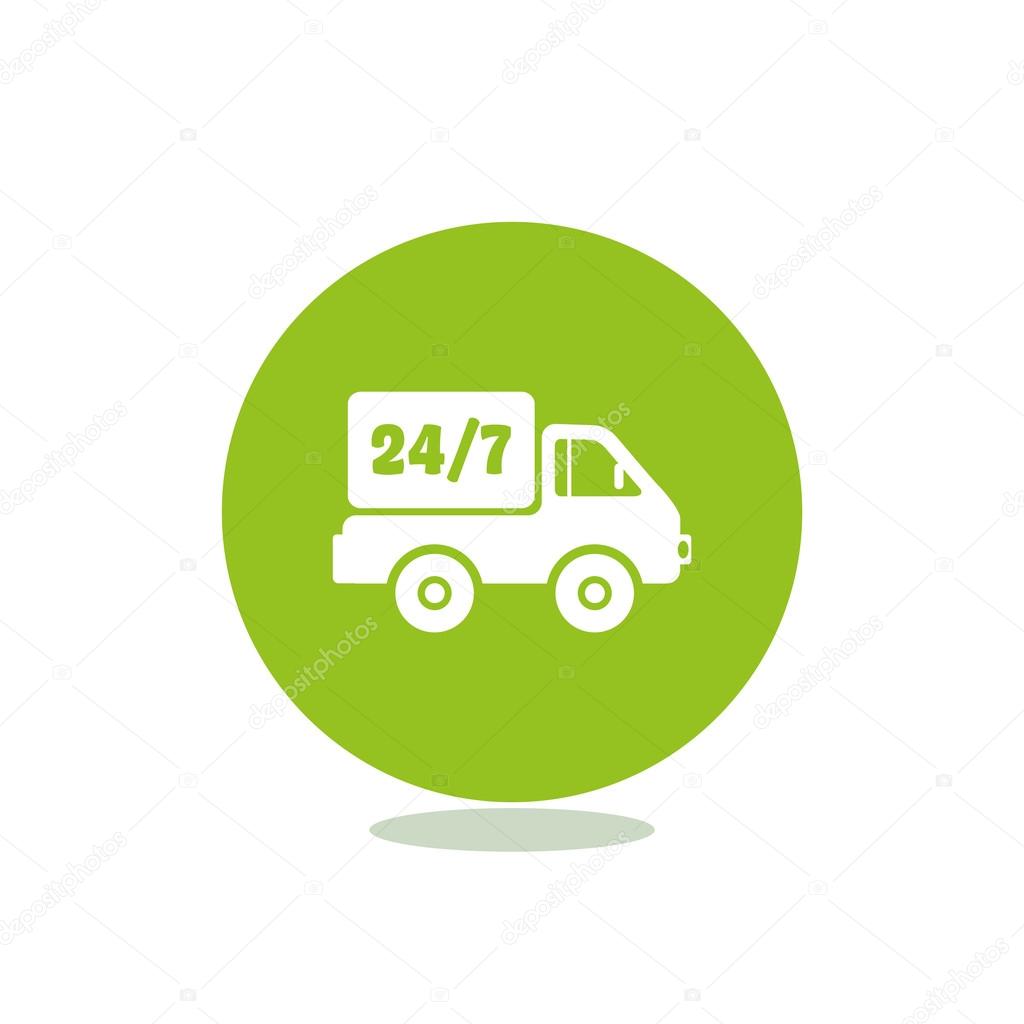 Truck with non-stop symbol Stock Vector Image by ©LovArt #99467022