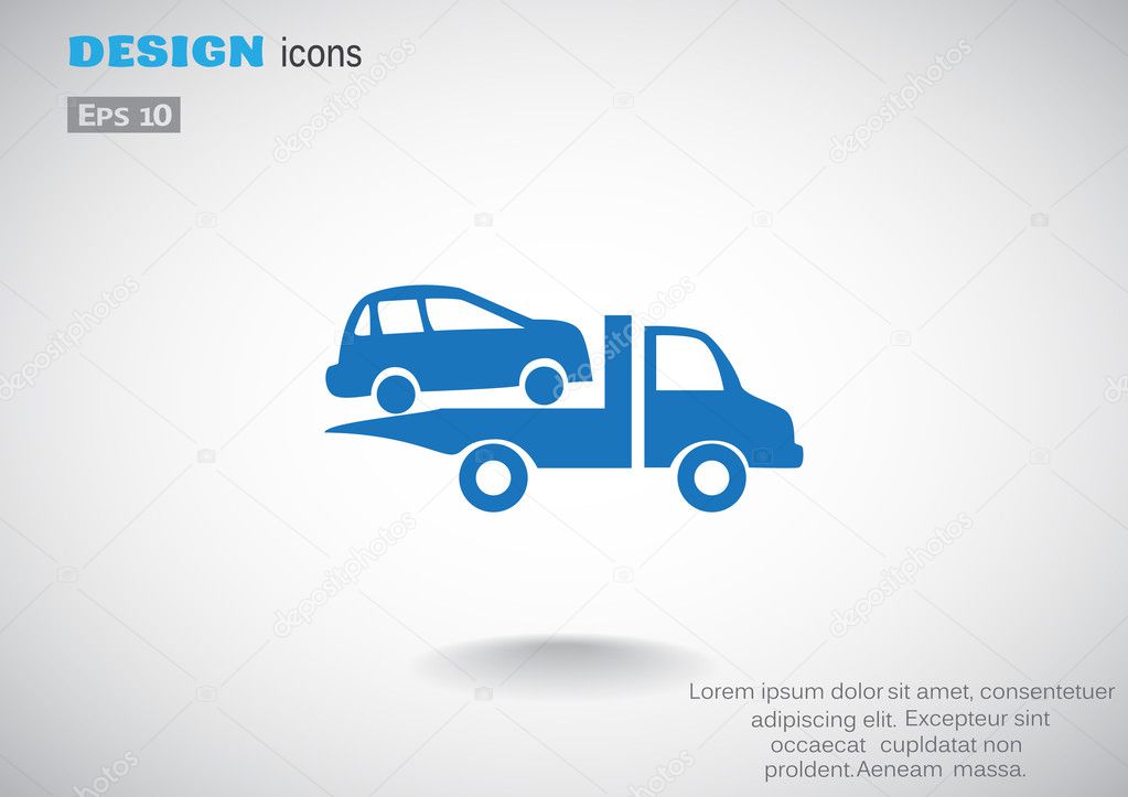 Car evacuation web icon Stock Vector by ©LovArt 99470324