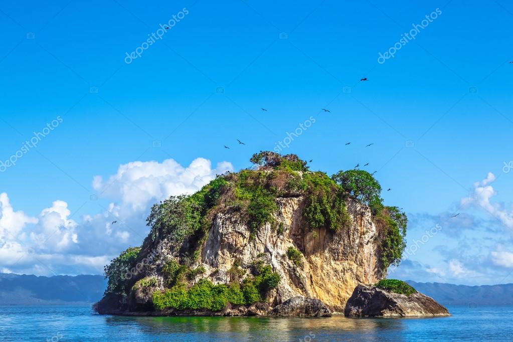 Small Stone Islands in Samana Peninsula, Dominican Republic Stock Photo ...
