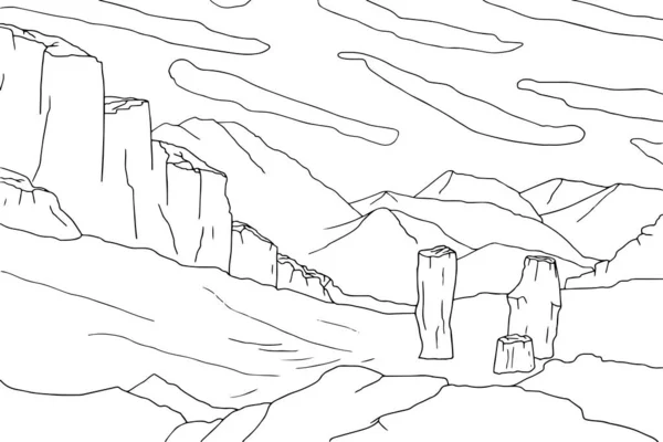 Simple Line Drawings Landscapes Landscape Line Art Images – Browse