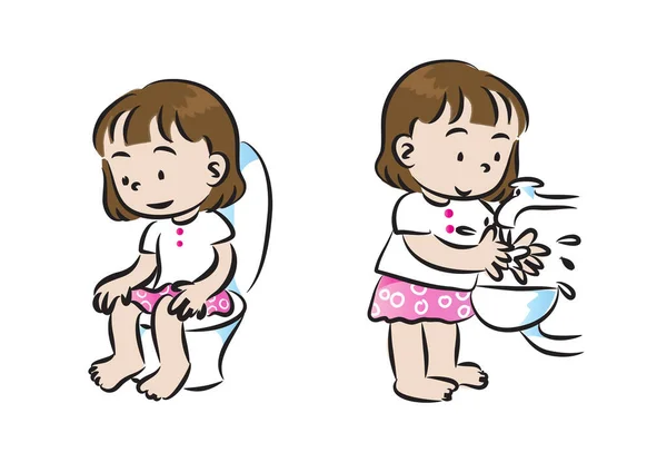 100,000 Potty training girl Vector Images | Depositphotos
