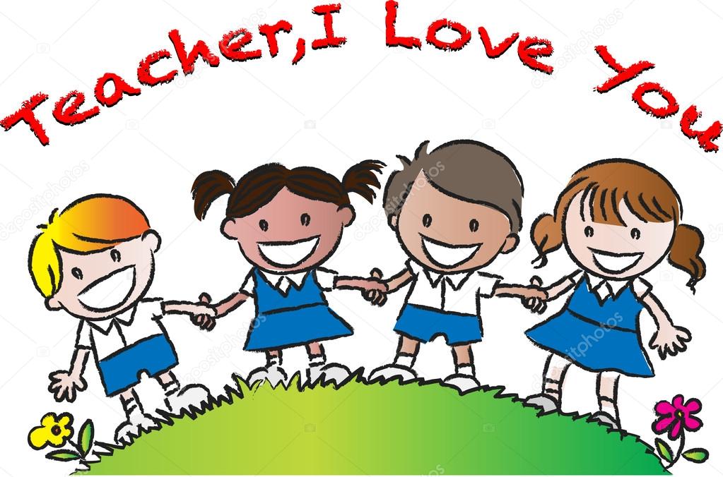 Teacher, i love you Stock Illustration by ©wenpei #65742457