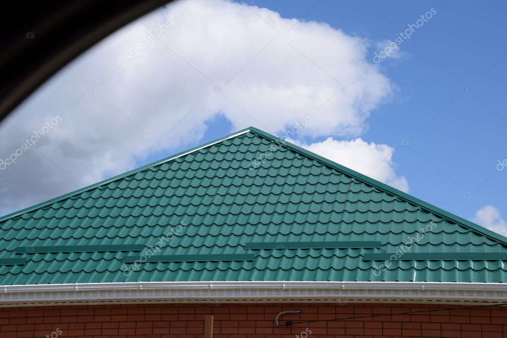 Roof Metal Sheets Modern Types Roofing Materials Stock Photo by ©Leonid ...