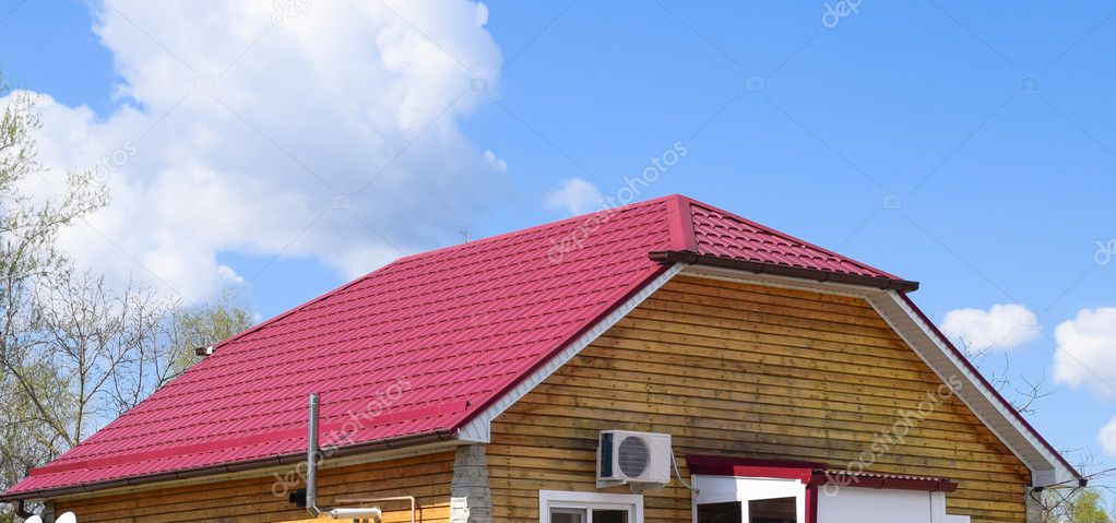 Roof Metal Sheets Modern Types Roofing Materials — Stock Photo © Leonid ...