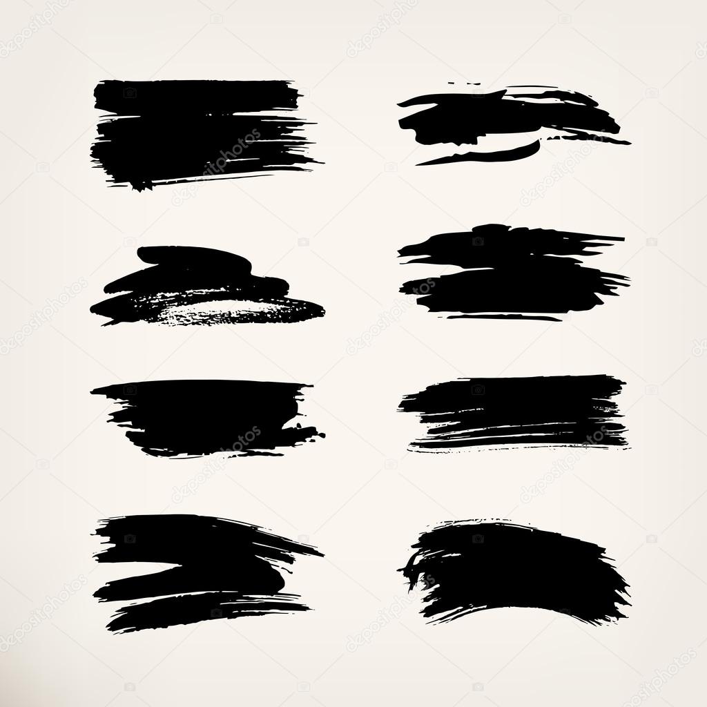 Black brush stroke Stock Vector Image by ©de.la.cruz.anna #118806602