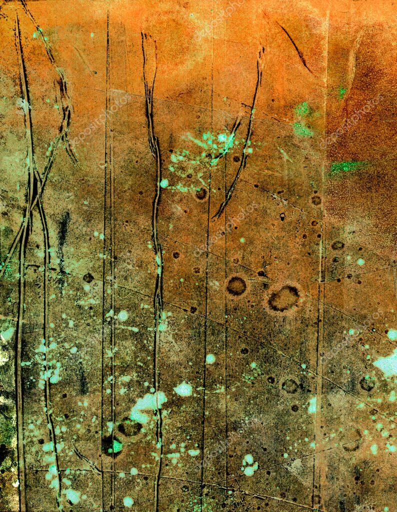 textura. rollo de pintura utilizando la técnica de monotipos 2022