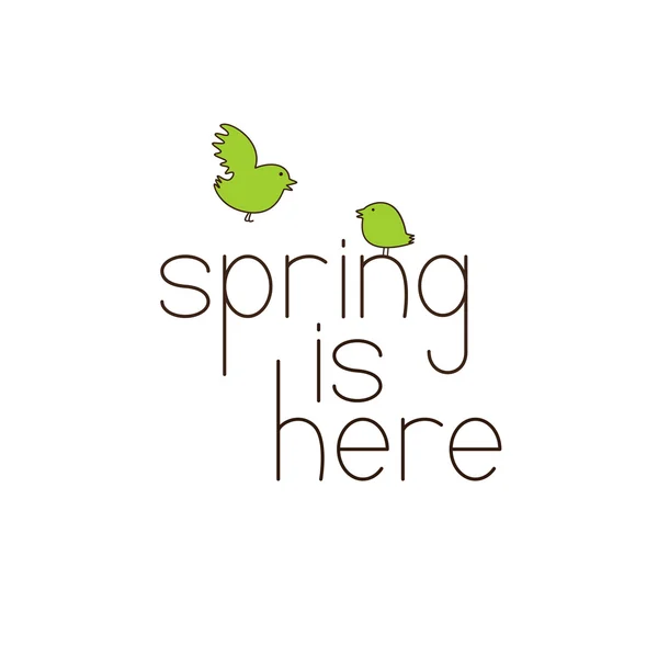 Spring is here Vector Art Stock Images | Depositphotos