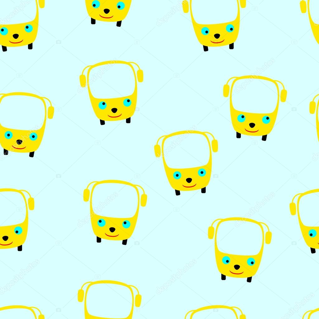 School bus pattern Stock Illustration by ©mborgali #67295083