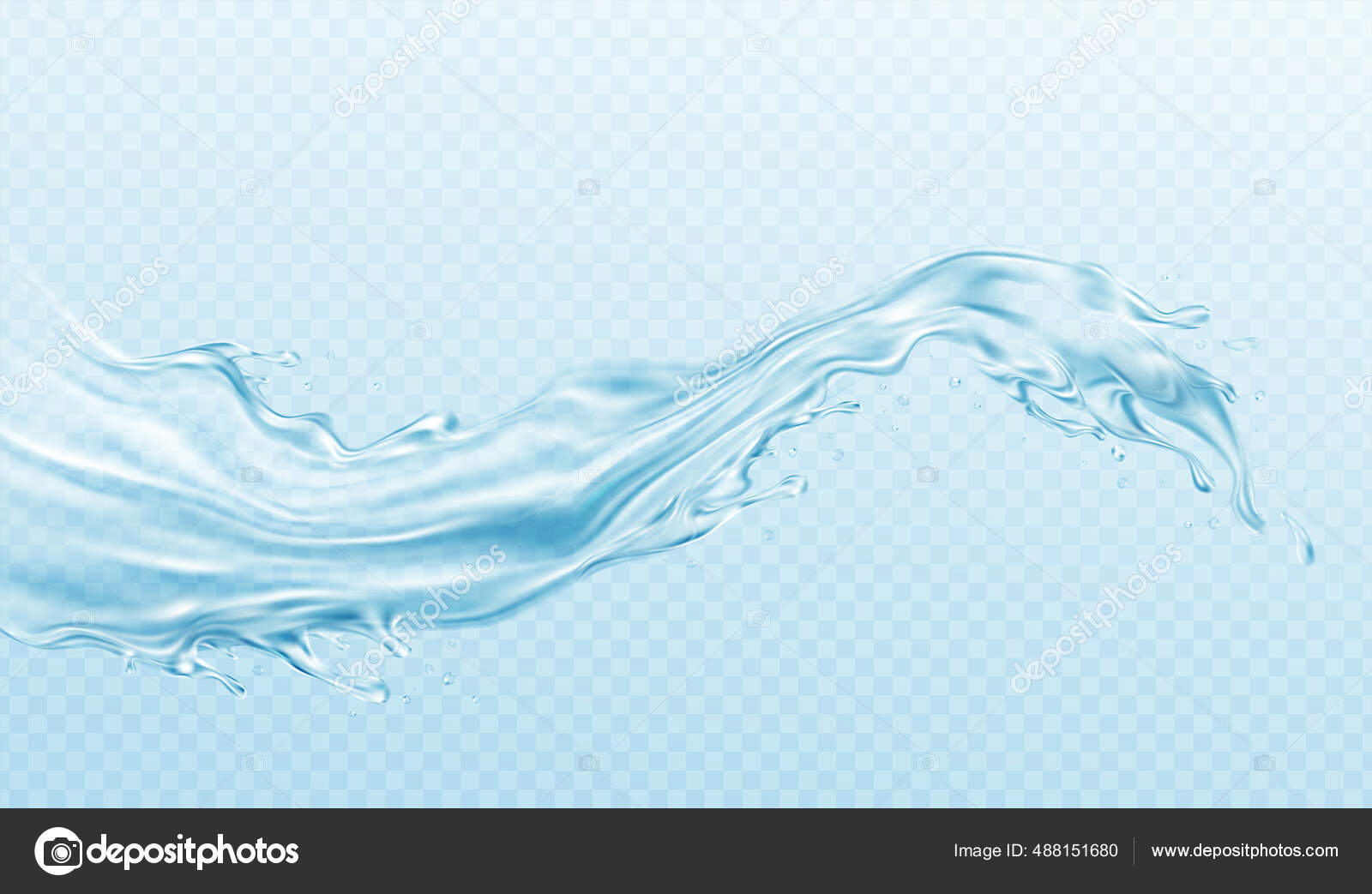 Water Splash Effect Illustrator