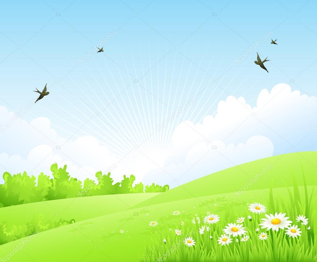 Spring amazing scenery Stock Vector Image by ©Vik_Y #66011697