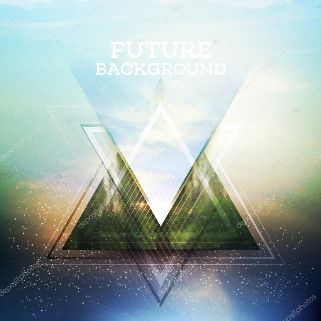 Futuristic triangle background Stock Vector Image by ©Vik_Y #66012597