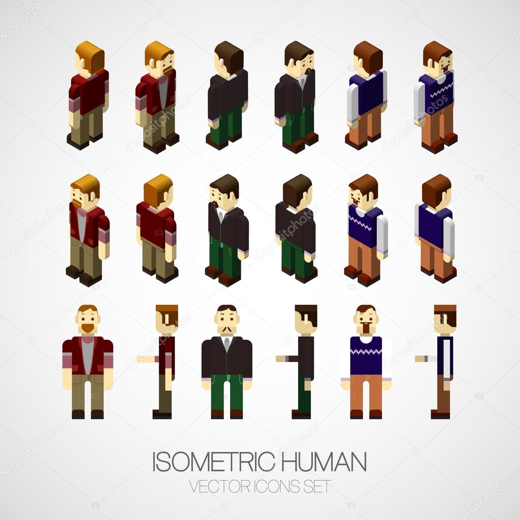 Isometric human set Stock Vector Image by ©Vik_Y #68792373